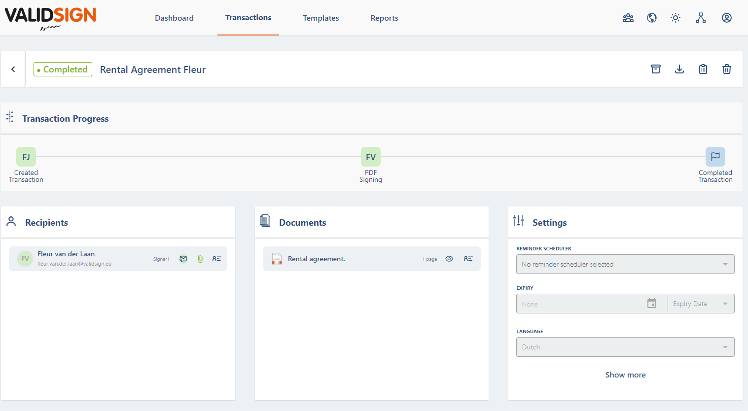 Downloading a document from the ValidSign environment – ValidSign ...