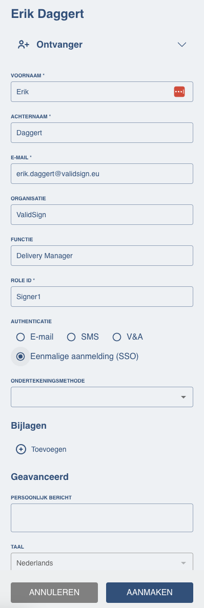 Hoe werkt ondertekenen met Signer SSO in ValidSign? – ValidSign