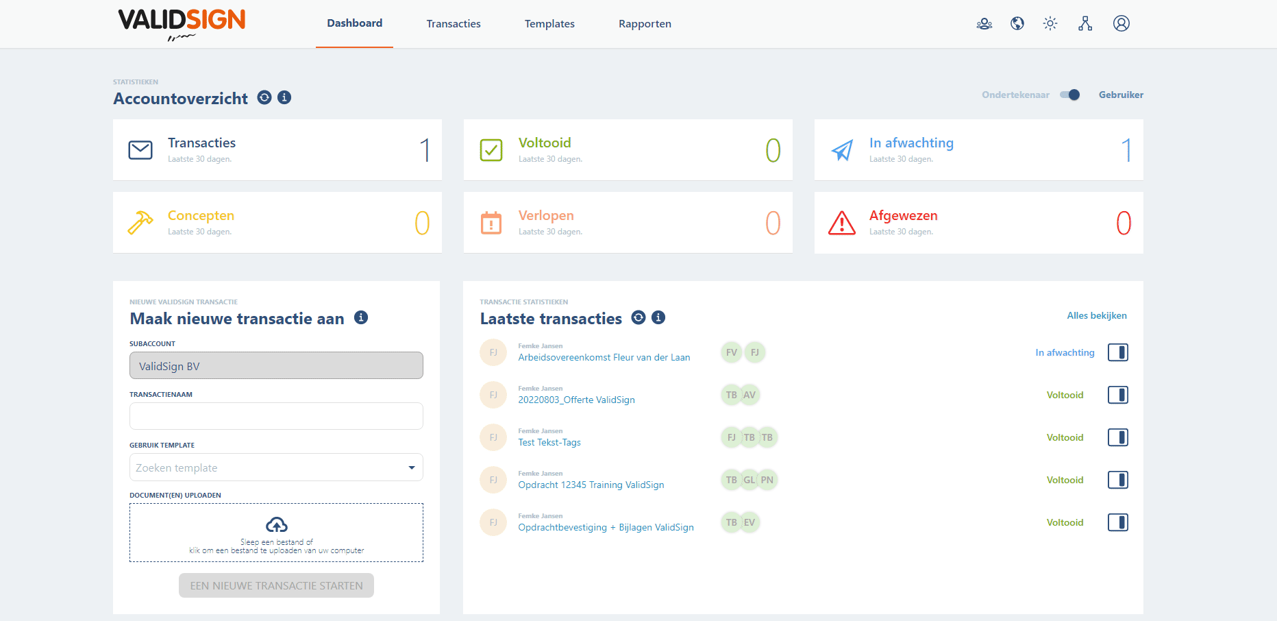Een opgevraagde bijlage beoordelen in ValidSign – ValidSign